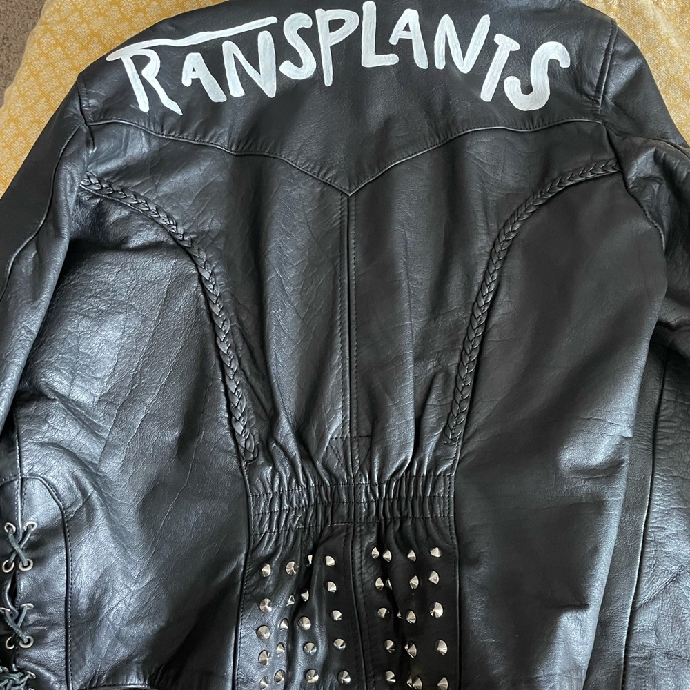 Travis Barker Inspired Vintage Diy Leather Jacket - Gem